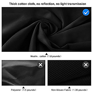 EMART Black Backdrop for Photography, Black Photo Background Screen, Black Sheet with 4 Clips for Photo Video Studio, Photoshoot, Zoom