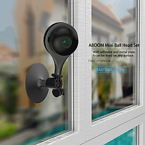 ABOOM (2 Pack) 360 Degree Adjustable Wall Mount Bracket Kit Compatible with Google Nest Cam ，Hole-Free Installation, NOT Included Google Nest Cam