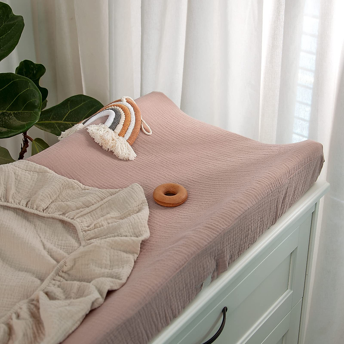 Muslin Changing Pad Covers & Muslin Bassinet Sheets