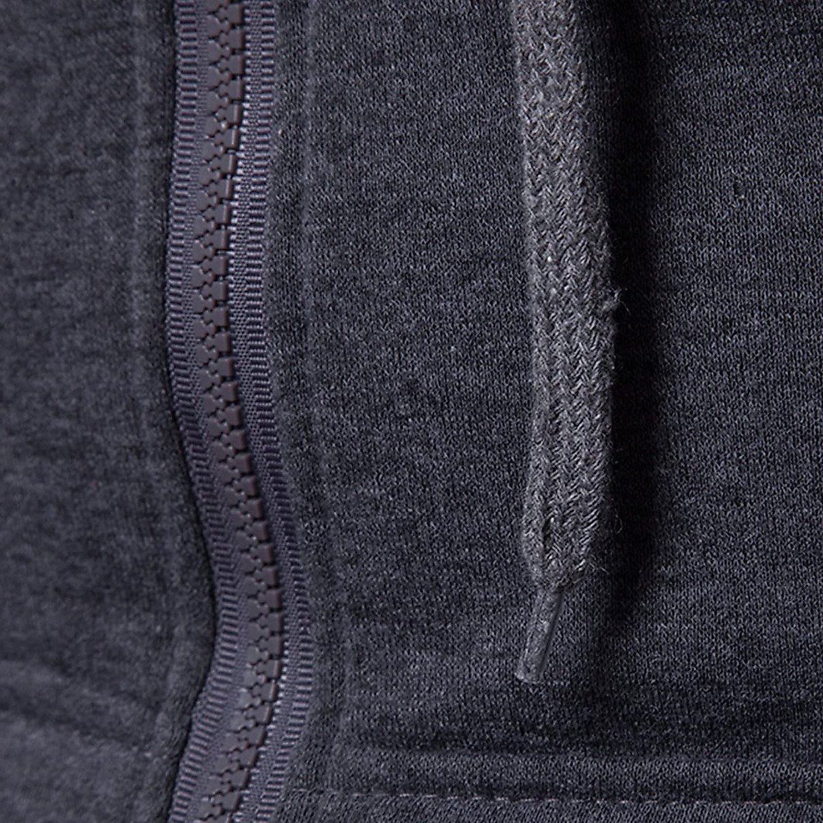 Maiyifu-GJ Men Zip Up Color Block Hoodies Blend Fleece Long Sleeve Sweatshirt with Kanga Pockets Zip Front Slim Hooded Hoodie (Grey,X-Large)