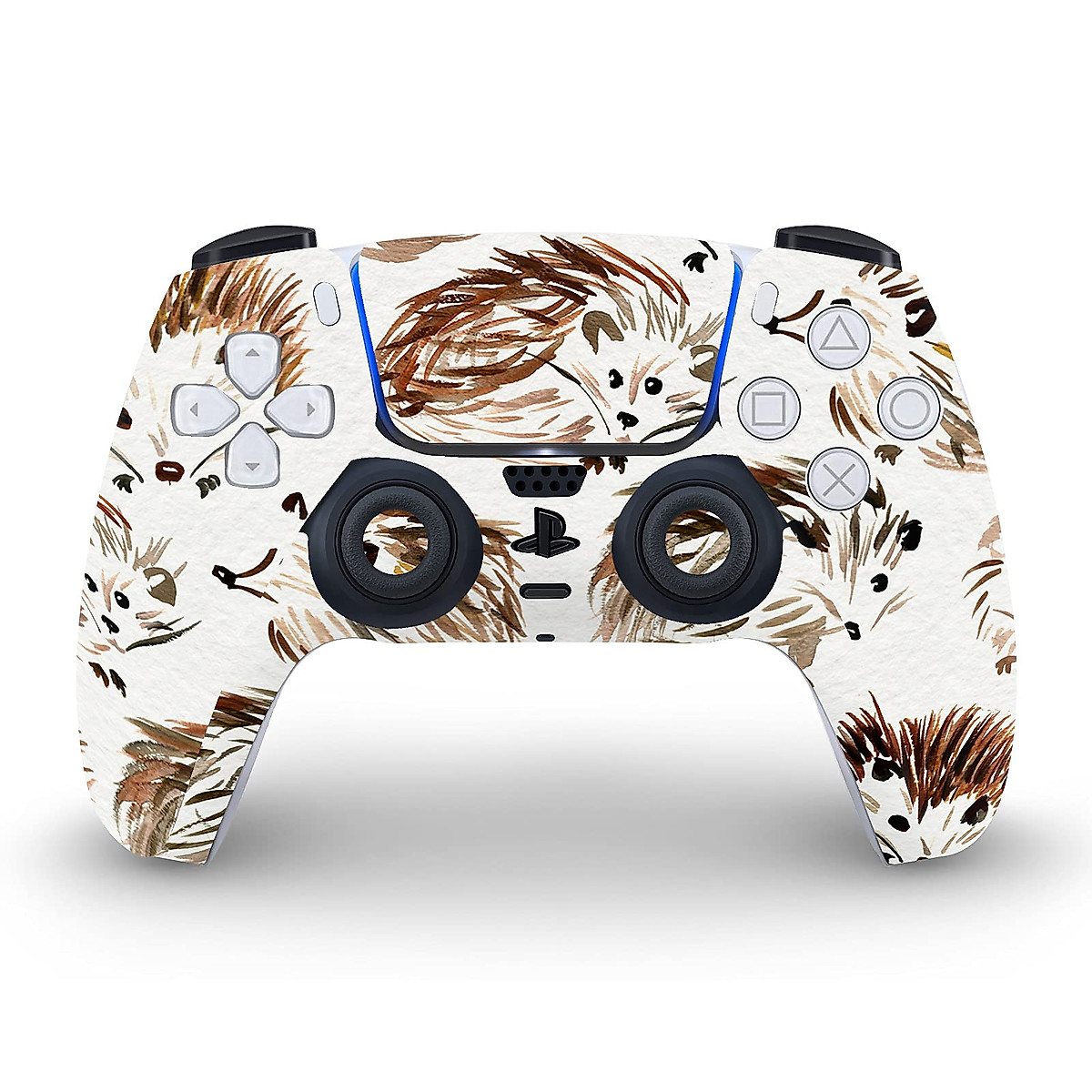 Head Case Designs Officially Licensed Cat Coquillette Hedgehogs Art Mix Matte Vinyl Faceplate Sticker Gaming Skin Case Cover Compatible with Sony Playstation 5 PS5 Disc Console & DualSense Controller