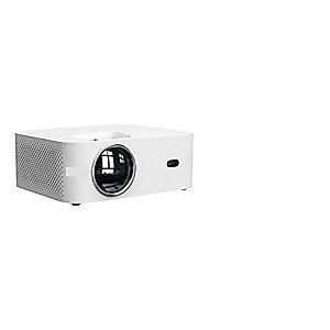 Global Edition Projector 4K Android 9.0 Mini LED Portable Projector 1920 * 1080P Cornerstone Correction for Home Office (Color : Add UK Adapter)