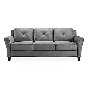 Lifestyle Solutions Harrington Sofa in Grey, Dark Grey