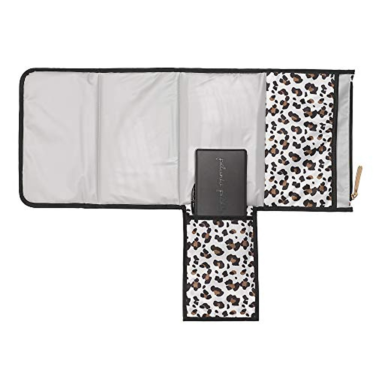 Petunia Pickle Bottom Nimble Diaper Clutch | Compact Clutch with Fold-Out Changing Pad | Diaper Clutch | Small Baby Diaper Bag | Stylish Diaper Clutch for On-The-Go Moms and Dads | Moon Leopard
