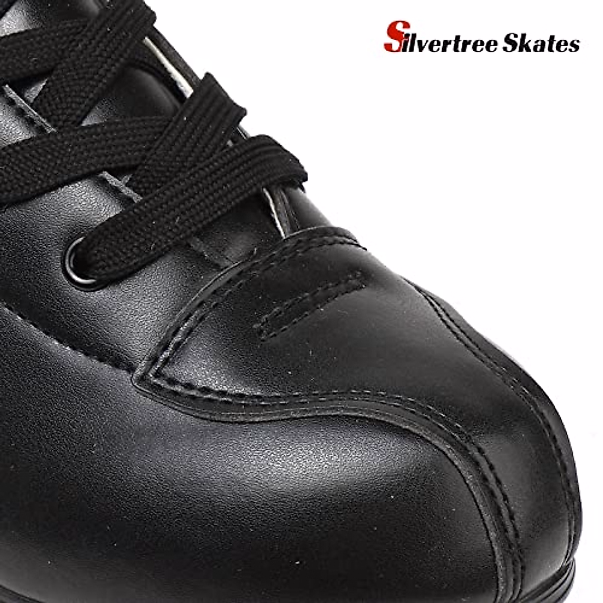 Roller Skates PU Leather High-top Roller Skates Four-Wheel Roller Skates Shiny Roller Skates with Carry Bag for Girls and Boys (Flash Wheel,US:5)