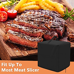 Fizentia Meat Slicer Cover Compatible with BESWOOD Meat Slicer/VEVOR Meat Slicer,Fit for 8"/10"/12" Meat Slicer Machine for Home/Commercial-20"Lx17"Wx15"H