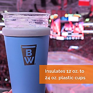 6PINT 20 oz. Imperial Pint Tumbler | Pint Glass Cooler | Cooler for 12 oz. to 24 oz. Plastic Cups | Premium Vacuum-Insulated Stainless Steel (Stainless)