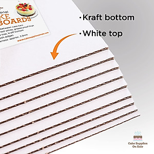 Cake Supplies On Sale, LLC Rectangle Coated Cakeboard 10" x 14", 6 ct