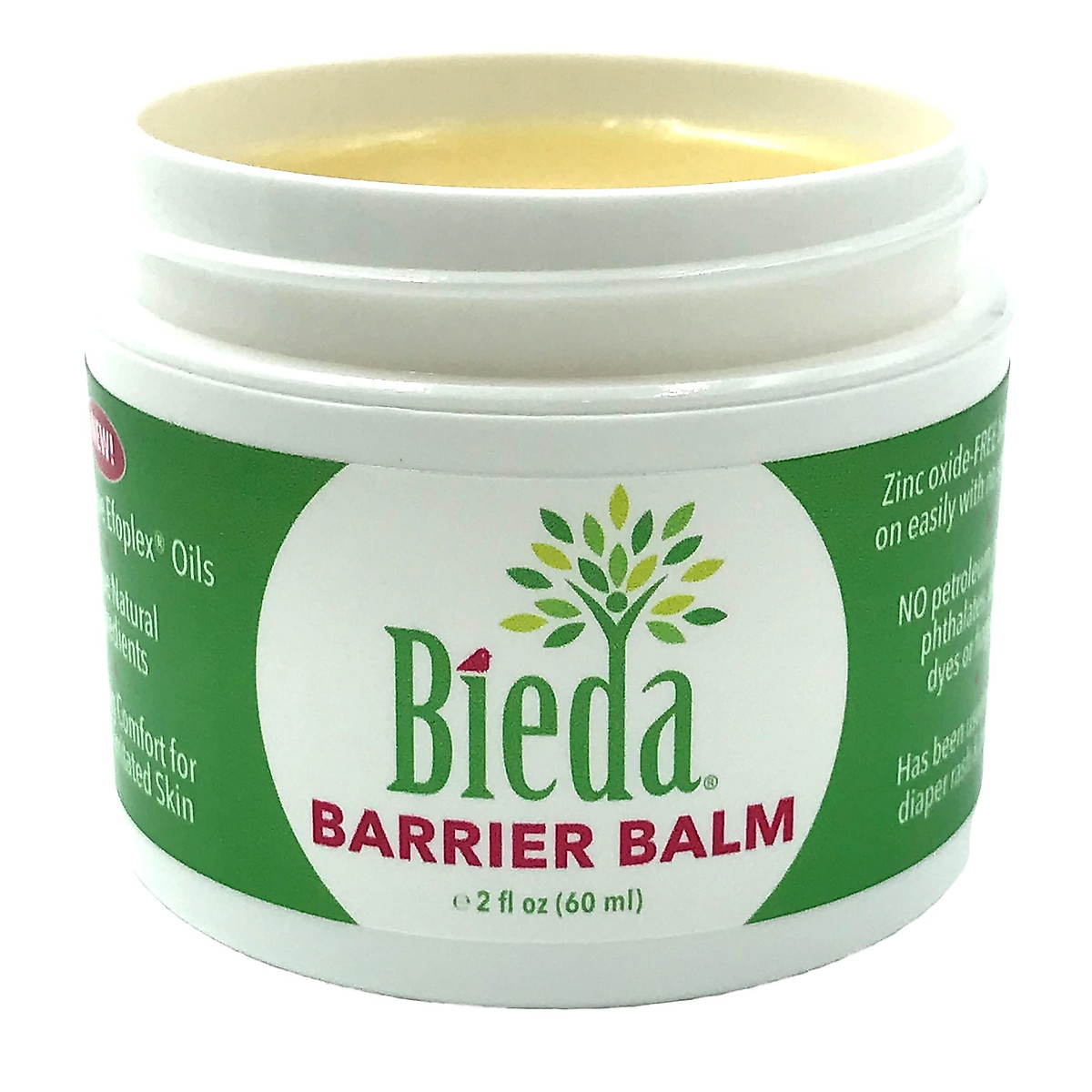 Soothing Adult Diaper Cream with Natural ingredients. Zinc oxide free barrier glides on easily with no sticky residue. Bieda Barrier Balm (2 oz)