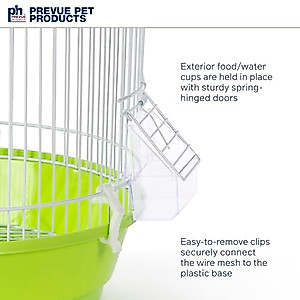 Prevue Hendryx SP31999G Classic Round Bird Cage, Green,1/2"