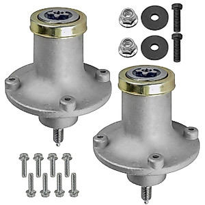 Caltric 2 Spindle Assembly Compatible with Husqvarna Mz48 Mz52 Mz5225 Mz6125 Mz6128 539112170