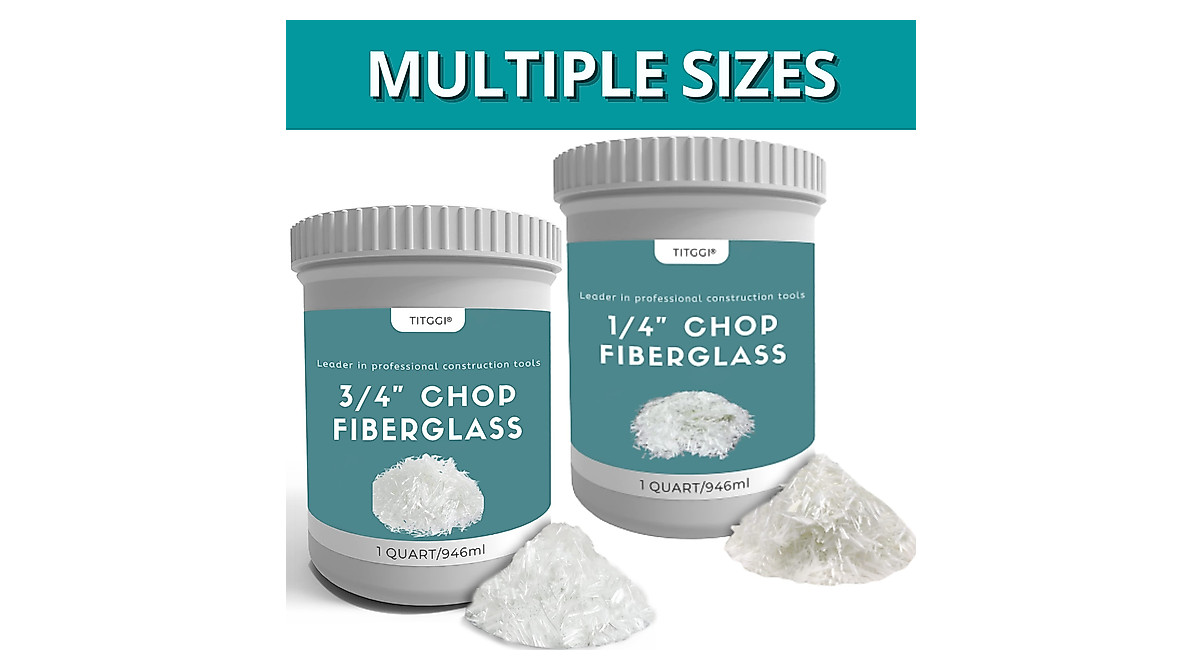 1 Quart Fiberglass Filler (3/4") with Great Dispersion, Premium ...