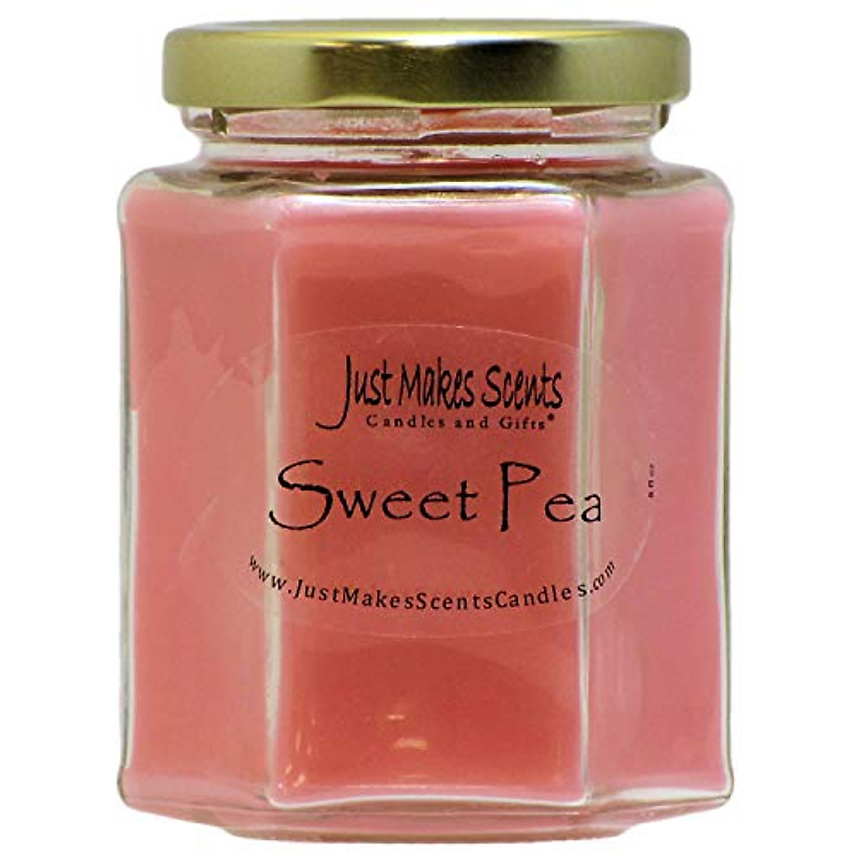 Sweet Pea Scented Blended Soy Candle by Just Makes Scents