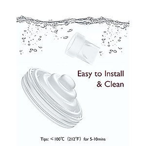 Momcozy Duckbill Valves & Silicone Diaphragm Compatible with Momcozy M5. Original Momcozy M5 Breast Pump Replacement Accessories, 1 Pack