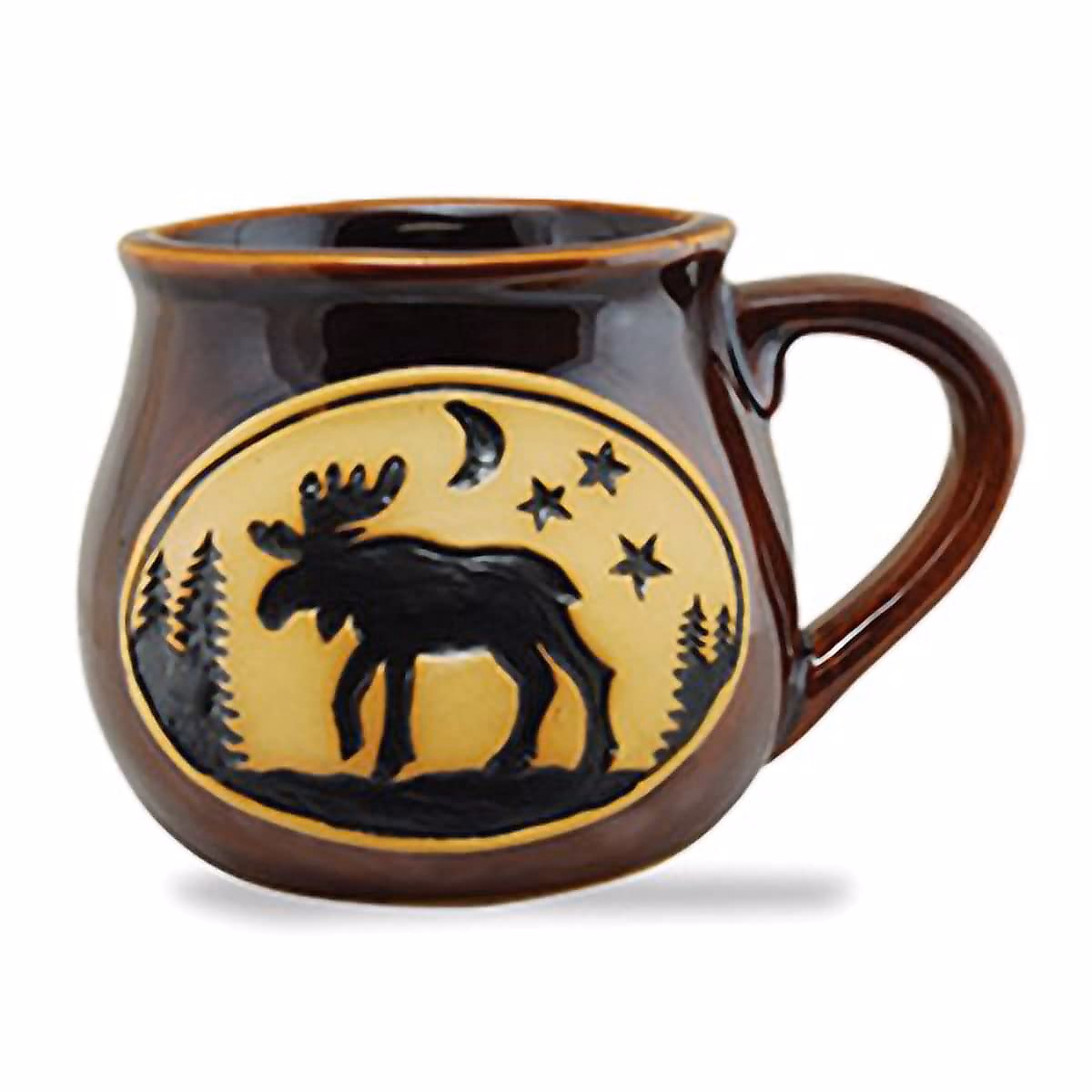 Cape Shore Bean Pot Coffee Tea Mug Cup - Moose Gifts for Birthday Christmas, 16 Oz