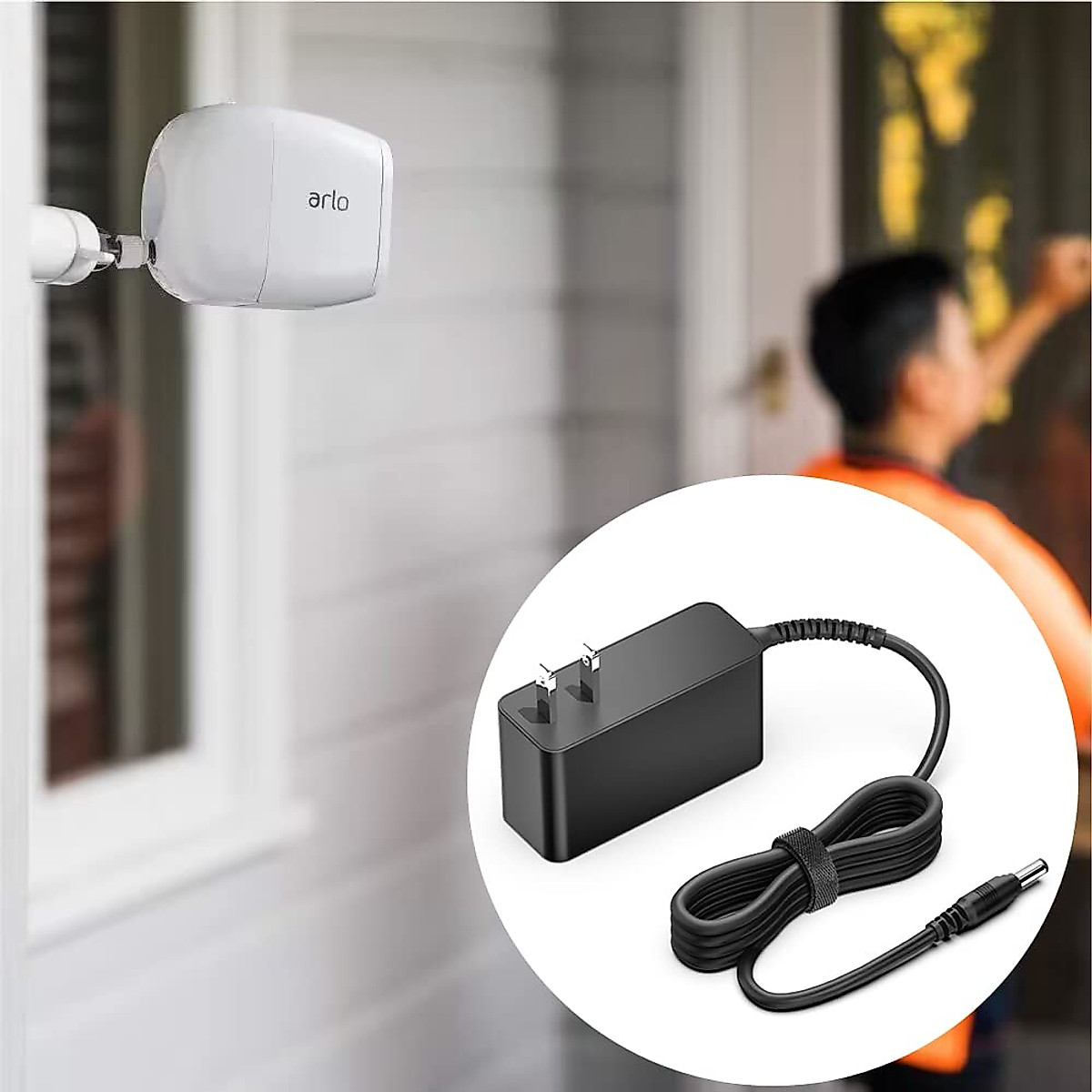 HKY AC Charger for Netgear Arlo Pro Base Station VMB4000 VMB-4000 CM500-100NAS CM500 CM31T CM700 Arlo Pro 2 Base Station VMB3000 VMB4000 MS3530 VMS3430 VMS3130 VMS3230 Cameras System Power Supply Cord
