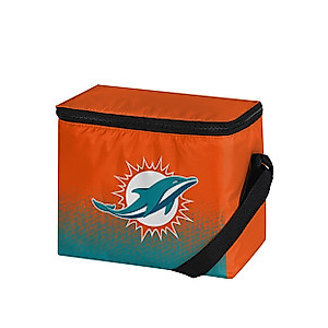 FOCO NFL Unisex Gradient Print Lunch Bag Coolergradient Print Lunch Bag Cooler, Miami Dolphins, Standard