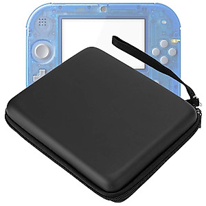 2Pcs Carrying Case for 2DS Console, EVA Hard Shell Carrying Case Portable Bag with Lacing for 2DS Console and Accessories(Black) [video game]