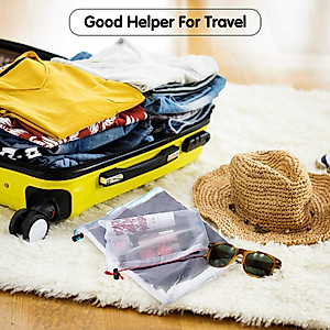 20 Pieces Mesh Zipper Pouch Toy Storage Organization Mesh Bags Washable Reusable Produce Bags 5 Large 8 Medium 7 Small for School Office, Puzzles Games Organizing Storage (Blue, Green, Red)