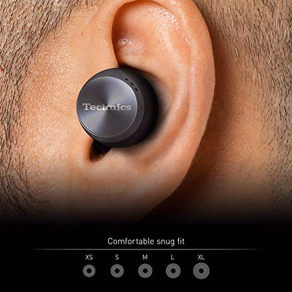 Technics True Wireless Earbuds | Bluetooth Earbuds | Dual Hybrid Technology, Hi-Fi Sound, Compact Design | Alexa Compatible | (EAH-AZ70W-K), Black (Discontinued by Manufacturer)