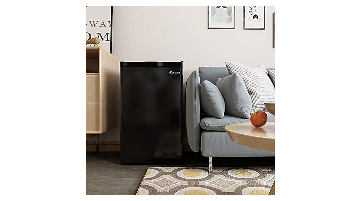 COSTWAY 3.2 cu ft Compact Refrigerator for Dorms & Offices