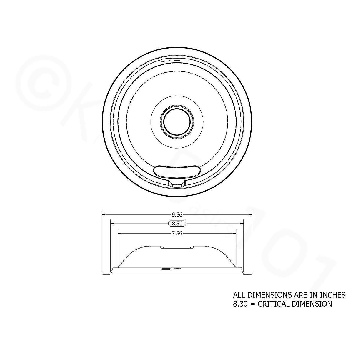 KITCHEN BASICS 101 Made in the USA 4 Pack (2) 6" & (2) 8" Replacement Chrome Drip Pans for Whirlpool W10278125 W10196405 W10196406