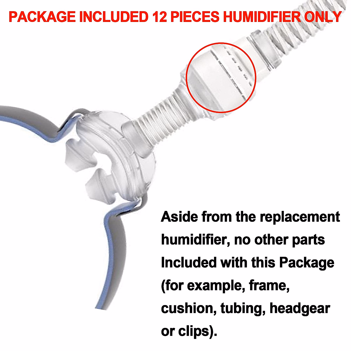 12PCS Humi Dx(Plus) Supplies Compatible with AirMini, Humidifier Accessories Compatible with AirMini and N20 Connector, Relief The Problem of Dryness, Included Humidifier ONLY, Plus