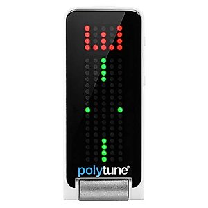 TC Electronic POLYTUNE CLIP Clip-On Tuner with Polyphonic, Strobe and Chromatic Modes and 108 LED Matrix Display for Ultimate Tuning Performance