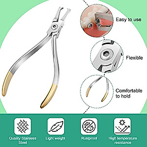 Anterior Bracket Removing Plier Braces Removal Tool kit Bracket Remover for Stainless Steel Brace Removal Tooth Bracket Gripper Plier Pulling Kit Tool