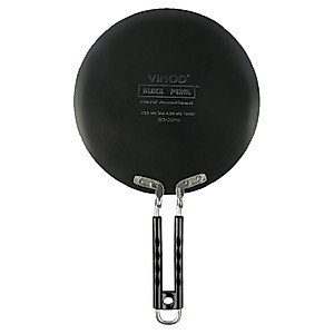 Vinod 220cm Black Pearl Concave Hard Anodized Tawa, 8.5-Inch