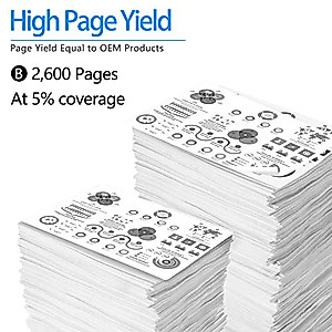 NineLeaf (2,600 Pages per Compatible Toner Cartridge Replacement for Brother TN660 TN-660 TN630 to use in HL-L2360DW L2340DW MFC-L2720DW L2700DW L2685DW DCP-L2540DW L2520DW Printer (3 Pack Black)