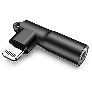 MOOU Headphones Jack Adapter for iPhone, MFi Certified iPhone Lightning to 3.5mm Jack Converter Compatible with iPhone 14/13/13 Pro/13 Pro Max/12/12 Pro Max/11/11 Pro/X XR XS XS Max 7 7P 8 8P