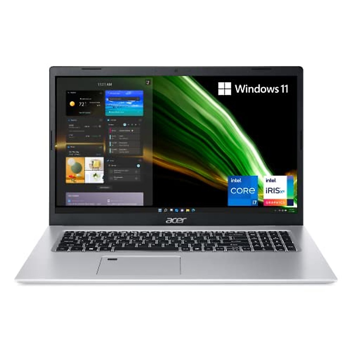 Acer Aspire 5 A517-52-75N6 Laptop | 17.3" Full HD IPS Display | 11th Gen Intel Core i7-1165G7 | Intel Iris Xe Graphics | 16GB DDR4 | 512GB SSD | WiFi 6 | Fingerprint Reader | BL Keyboard | Windows 11