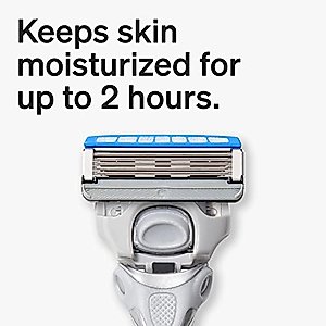 Schick Hydro 5 Sense Hydrate Razor with Shock Absorb Technology for Men, 1 Handle with 2 Refills,1 Count