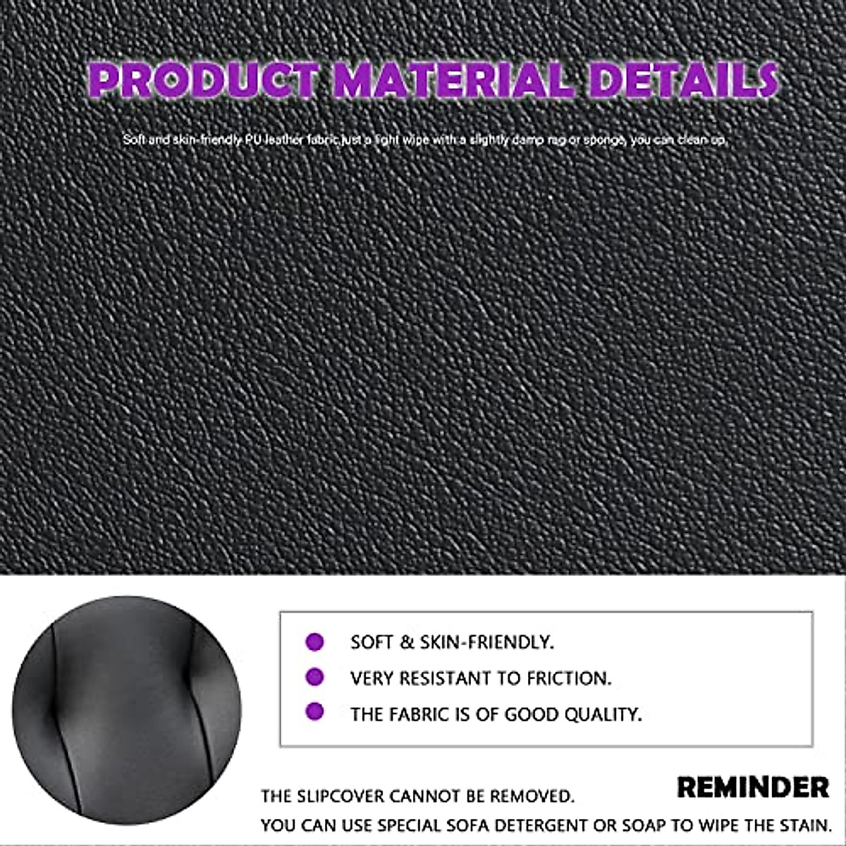 TYBOATLE 57" W Modern Striped PU Leather Loveseat Sofa w/ 2 USB Charging Ports, Mid Century Couch for Small Space Configuration, Living Room, Office, Apartment, Dorm, Black