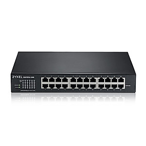 ZYXEL 24 Port Switch Gigabit Ethernet Smart (GS1915-24E) - Managed, Optional Nebula Cloud, Desktop or Wall Mount, Limited Lifetime Protection