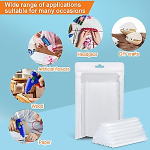 Mini Hot Glue Sticks for Glue Guns, 50-Piece Hot Glue Sticks, 5.8" Long x 0.27" Diameter, Small Size, Hot Glue Gun Sticks Versatile for Crafts, DIY Home Decor and Gluing Projects