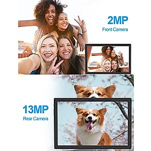 AWOW Tablet 10.1 inch Android 11 Tablet, 4GB RAM+64GB ROM, Computer Tablets with 6000mAh, Dual 13MP+5MP Camera, WiFi, Bluetooth, GPS, 1TB Expand Support, IPS Full HD Display