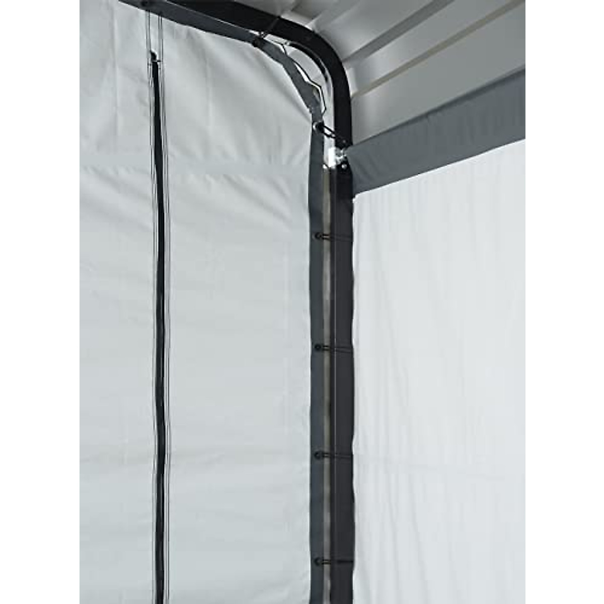 Arrow Sheds Amazon Exclusive 10' x 15' x 7' 29-Gauge Carport with Galvanized Steel Roof Panels and Enclosure Kit, Charcoal