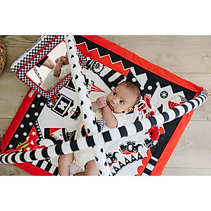 Black, White & Red Activity 3D Playmat & Gym
