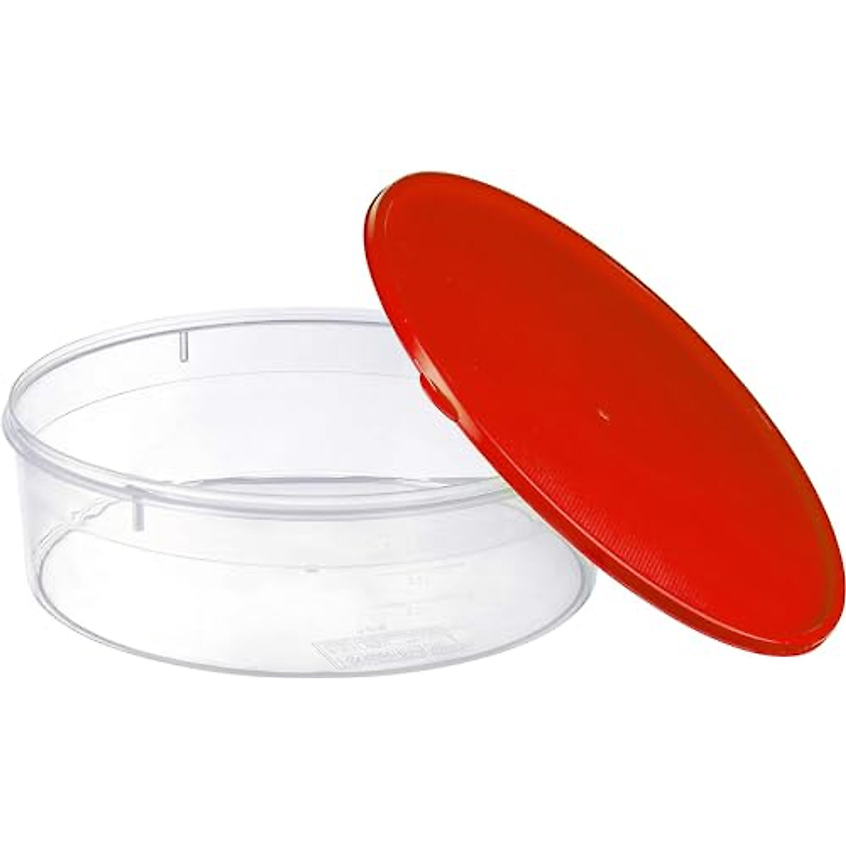 Zilpoo 2 Pack Plastic Round Food Storage Containers with Lid, 10.5" Covered Pie Keeper, Christmas Cookie, Cupcake Carrier, Cheesecake Holder, Red & Green