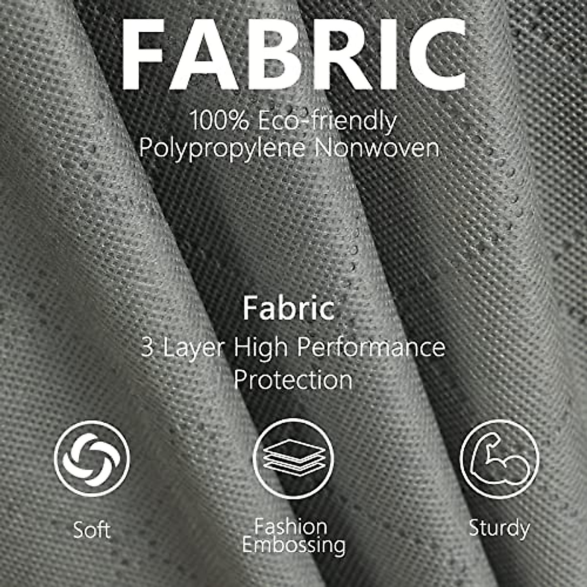 Under bed Storage Bags, 100L Underbed Storage Containers with Reinforced Handles, Large Capacity Breathable Non-woven Under the Bed Storage Bins for Blanket, Pillows, Comforters and Quilts (Grey, 4 Pack)