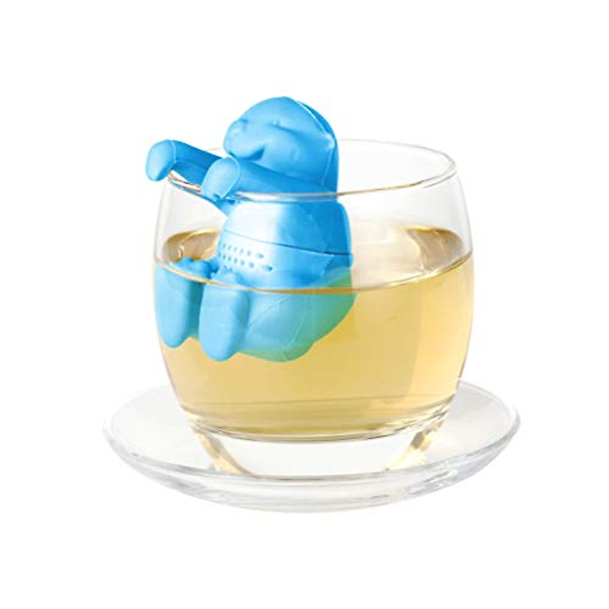 Otter Shaped Tea Filter,Cute Silicone Tea Strainer Reusable Tea Infuser Blue Leaf Strainer Kitchen Tools