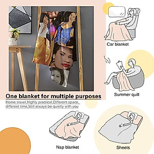 Super Soft Lightweight Flannel Fleece Throw Blanket for All Season Bed Couch Sofa Carpet Home Decor 60"X50"