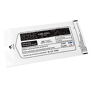 Karlash Self Seal Sterilization Pouch For Salon Supplies 200pc/pk (SHORT 3.5" x 7.5")