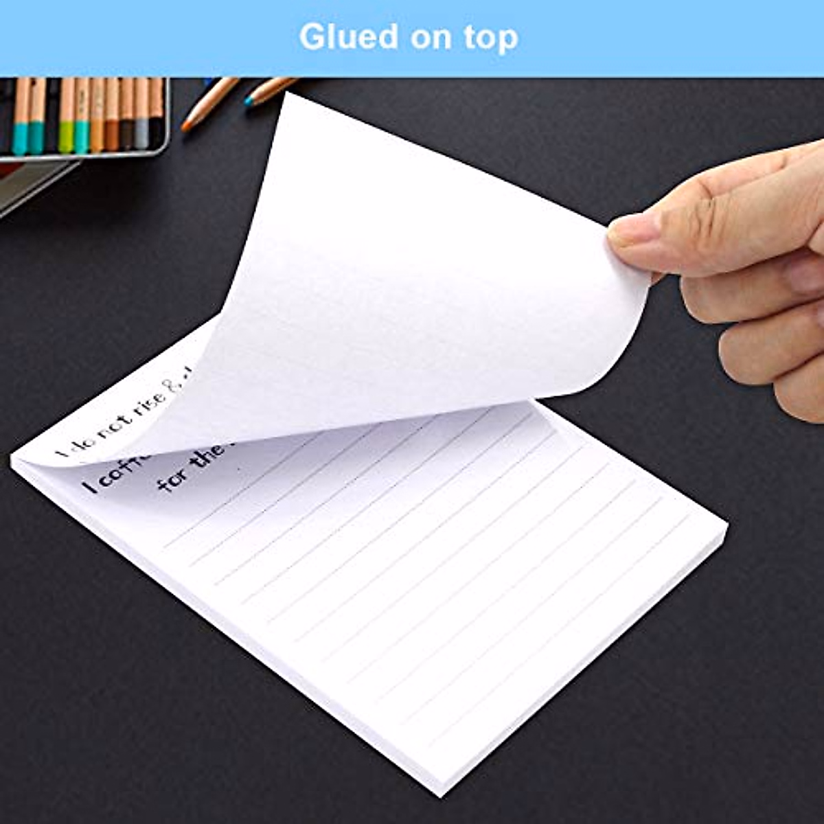 FANCY LAND Funny Novelty Memo Pads Funny Notepads for Office Gift for Coworkers 4 Pack