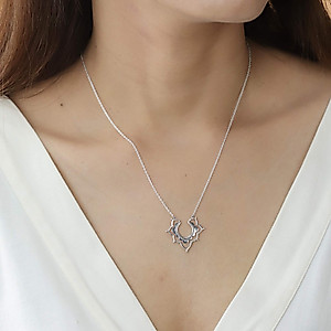 Boma Jewelry Sterling Silver Bohemian Filigree Pendant Necklace, 20 Inches