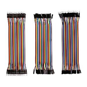 DIYables 120pcs Multicolored Jumper Wires for Prototyping Electronic Projects Arduino, ESP32, ESP8266, Raspberry Pi