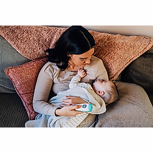 Tommee Tippee Digital No Touch Forehead Thermometer for Baby | Fast 2 Second Results | Fever Indicator | Memory Function