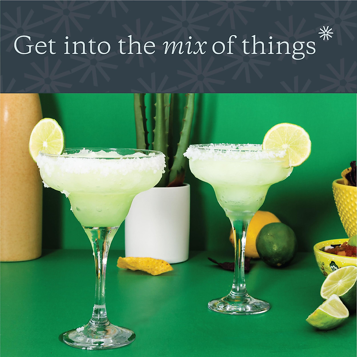 Vikko Margarita Glasses Set of 4, 10 Ounce, Crystal Clear Margarita Glass, Cosmopolitan Glassware for Margaritas, Frozen Drinks, Pina Coladas and Cocktails, Margarita Cups